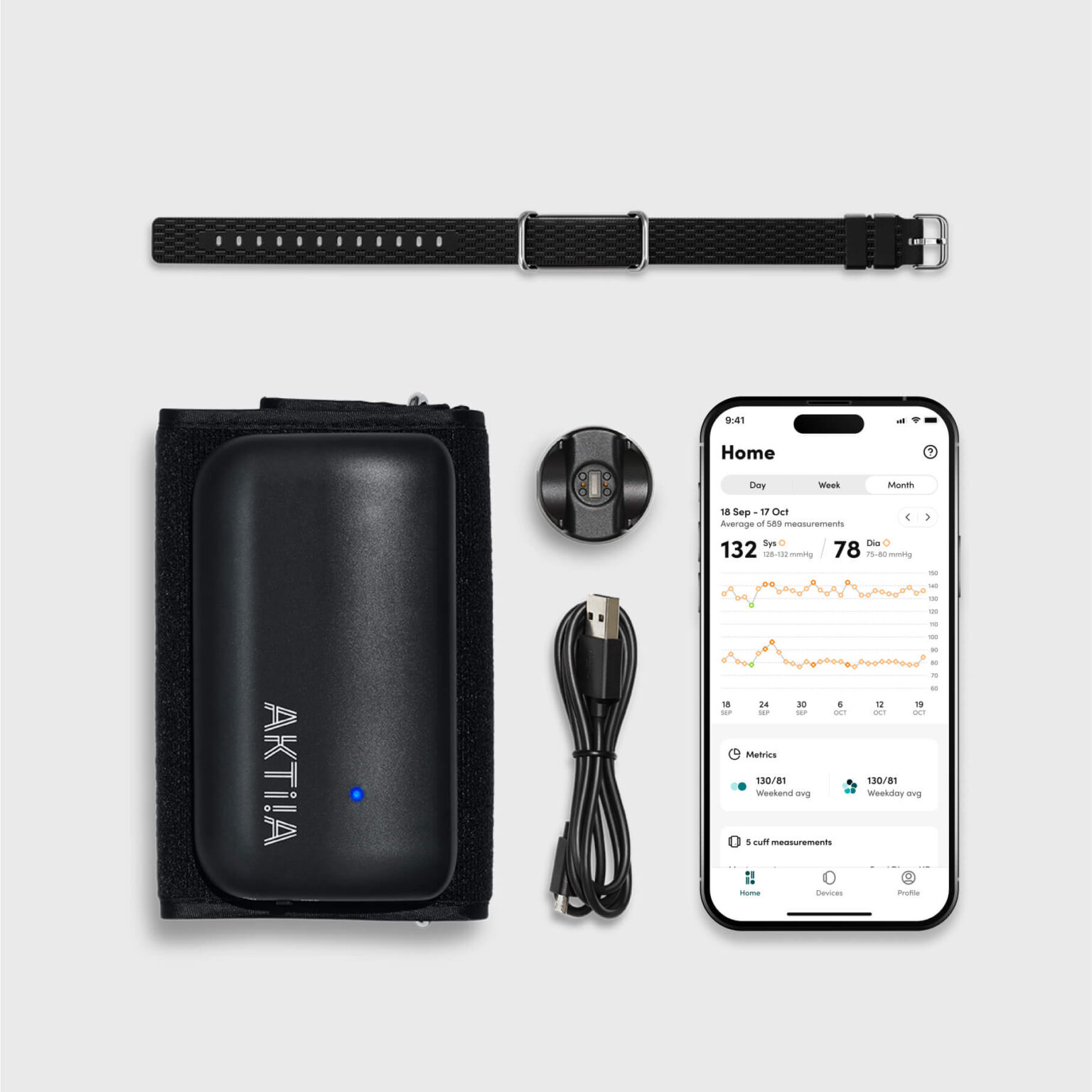 Aktiia Canada: 24-Hour Blood Pressure Monitor